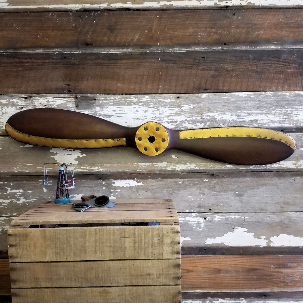 Wall Décor Home Décor Airplane Propeller Recycled hardwood decorative ...